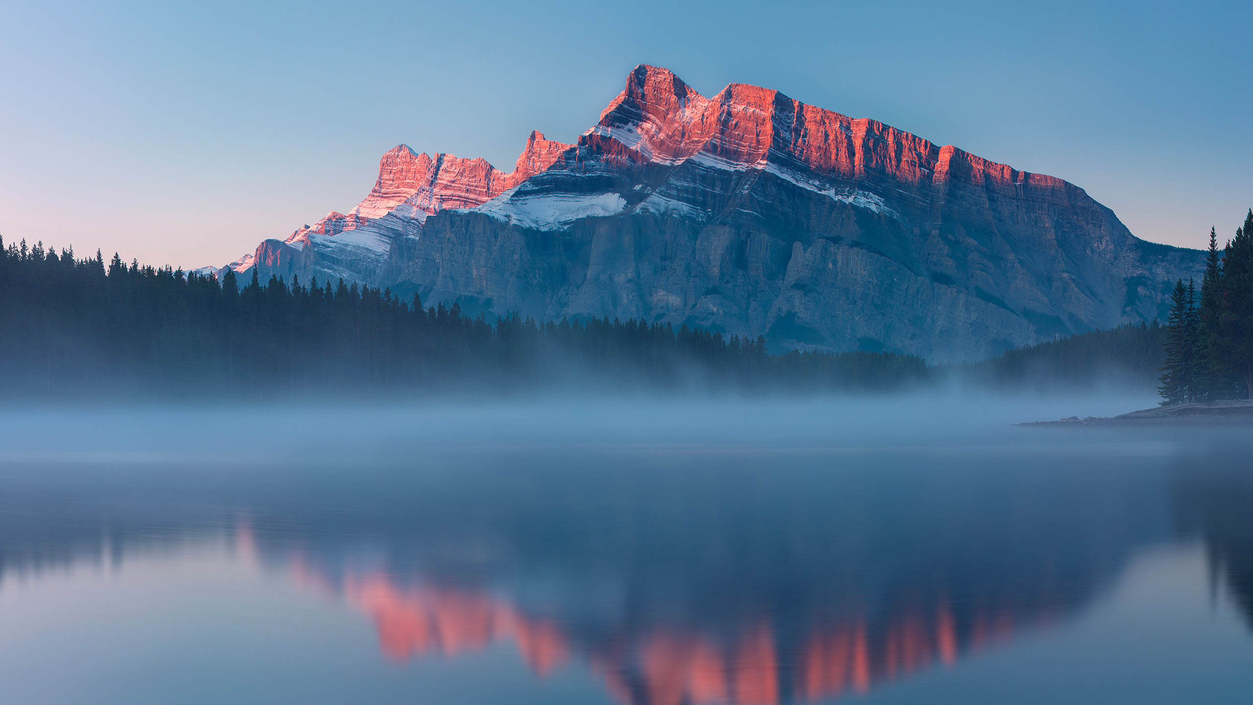 Wallpaper Reflection, Banff, Water, Water Resources, Atmosphere, WQHD ...
