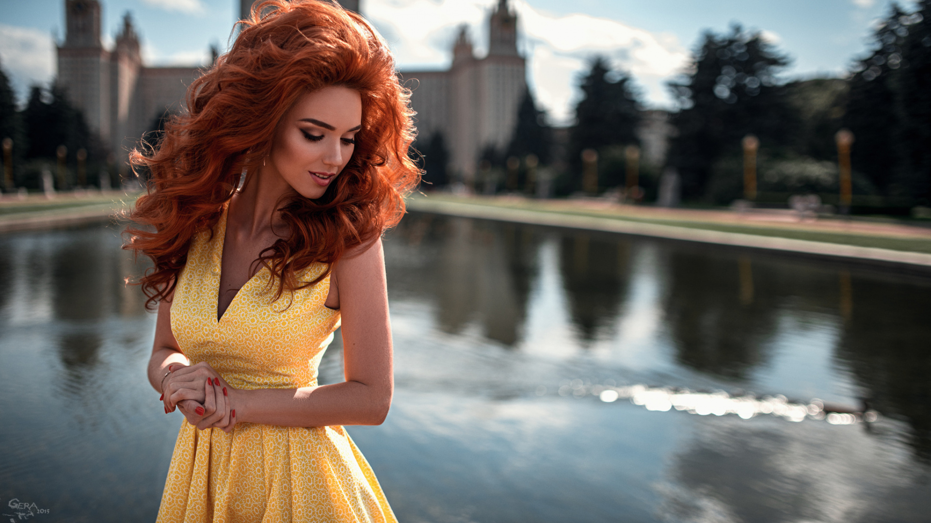 Wallpaper Hair, Beauty, Hairstyle, Long Hair, Red Hair, Full HD, HDTV ...