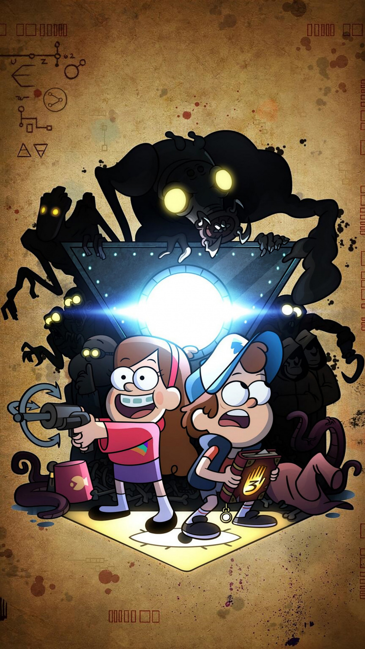 Gravity Falls Poster, Dipper Pines, Mabel Pines, Poster, Disney Channel ...