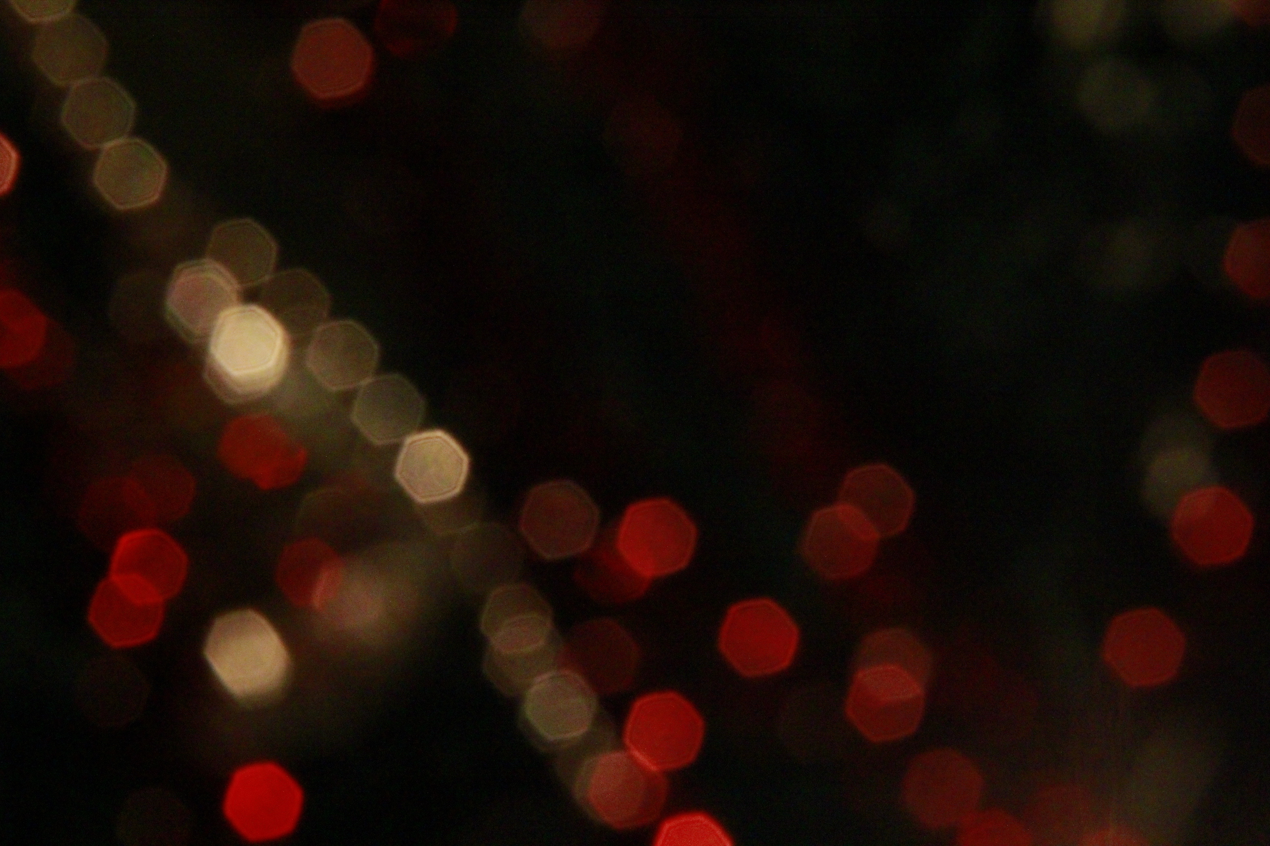 Wallpaper Red and White Bokeh Lights, Background - Download Free Image
