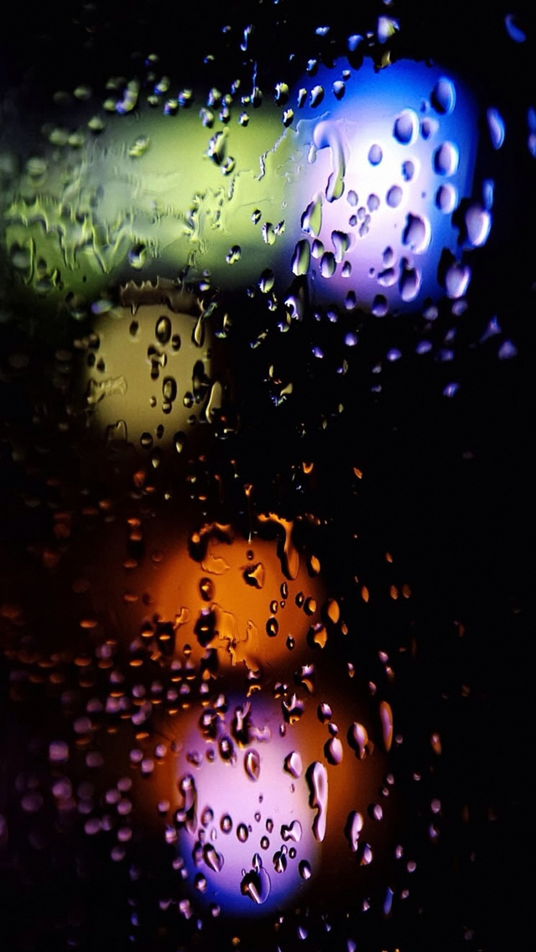 Wallpaper Water Droplets on Glass Window, Background - Download Free Image