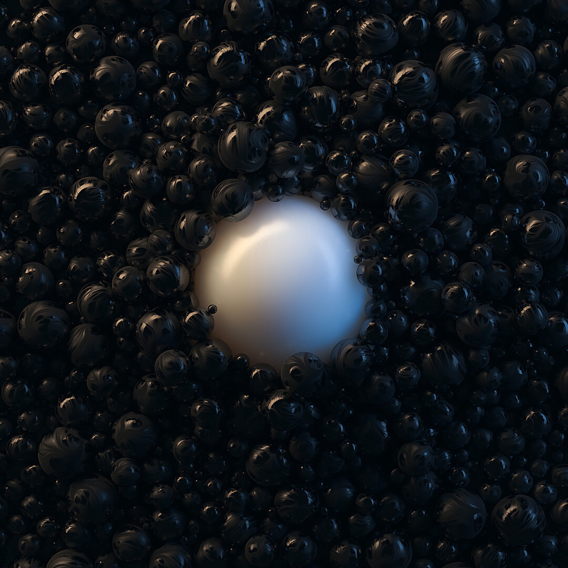 Wallpaper White Round Ball on Black Textile, Background - Download Free ...