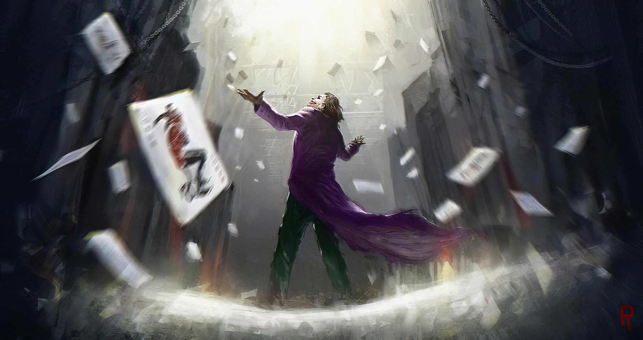 Wallpaper Woman in Purple Long Sleeve Shirt and Pants Standing on White ...