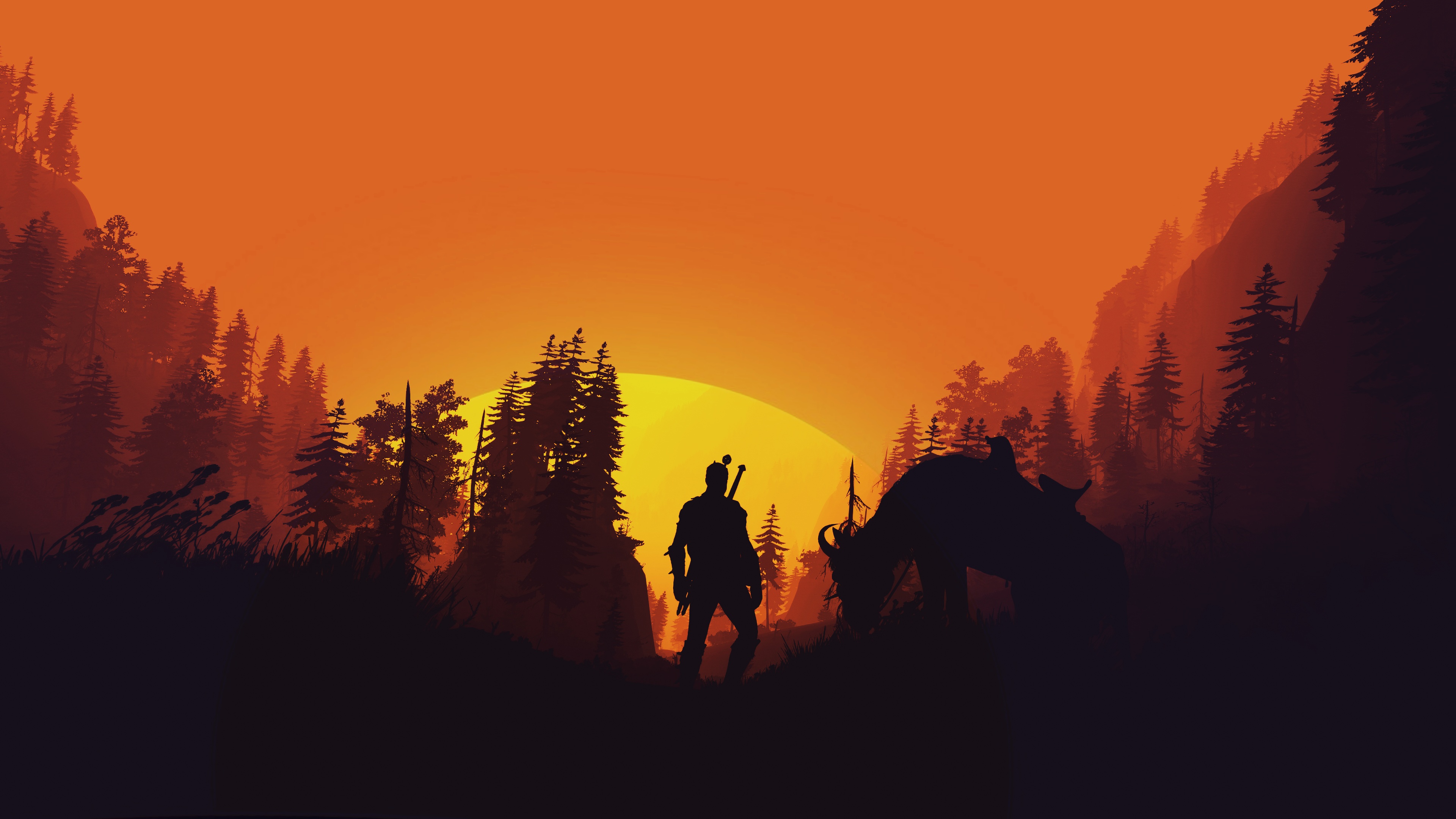 Les Fonds D’écran The Witcher 3 Wild Hunt, Nature, Red, Paysage Naturel ...