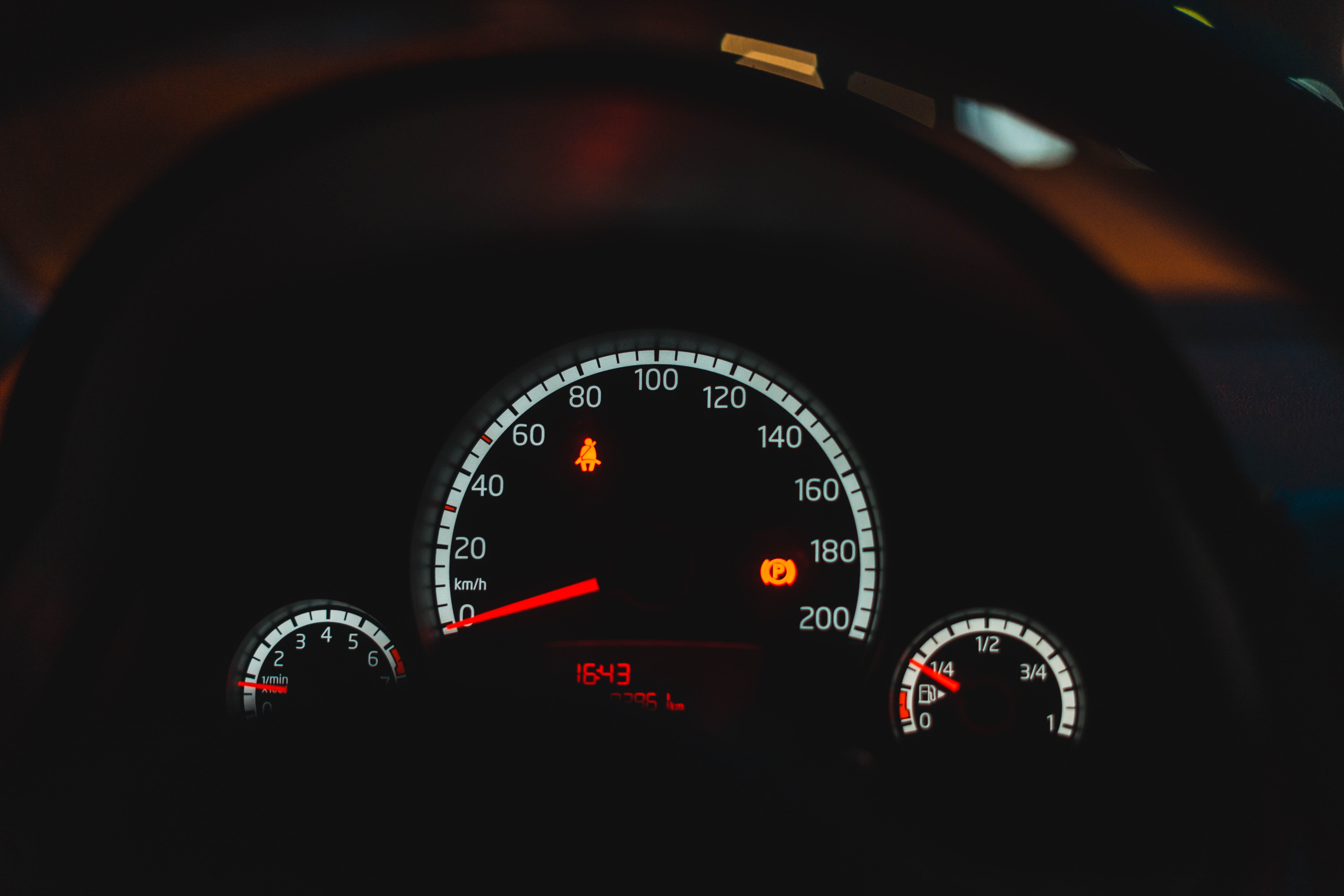 Wallpaper Black and Red Analog Speedometer, Background - Download Free ...
