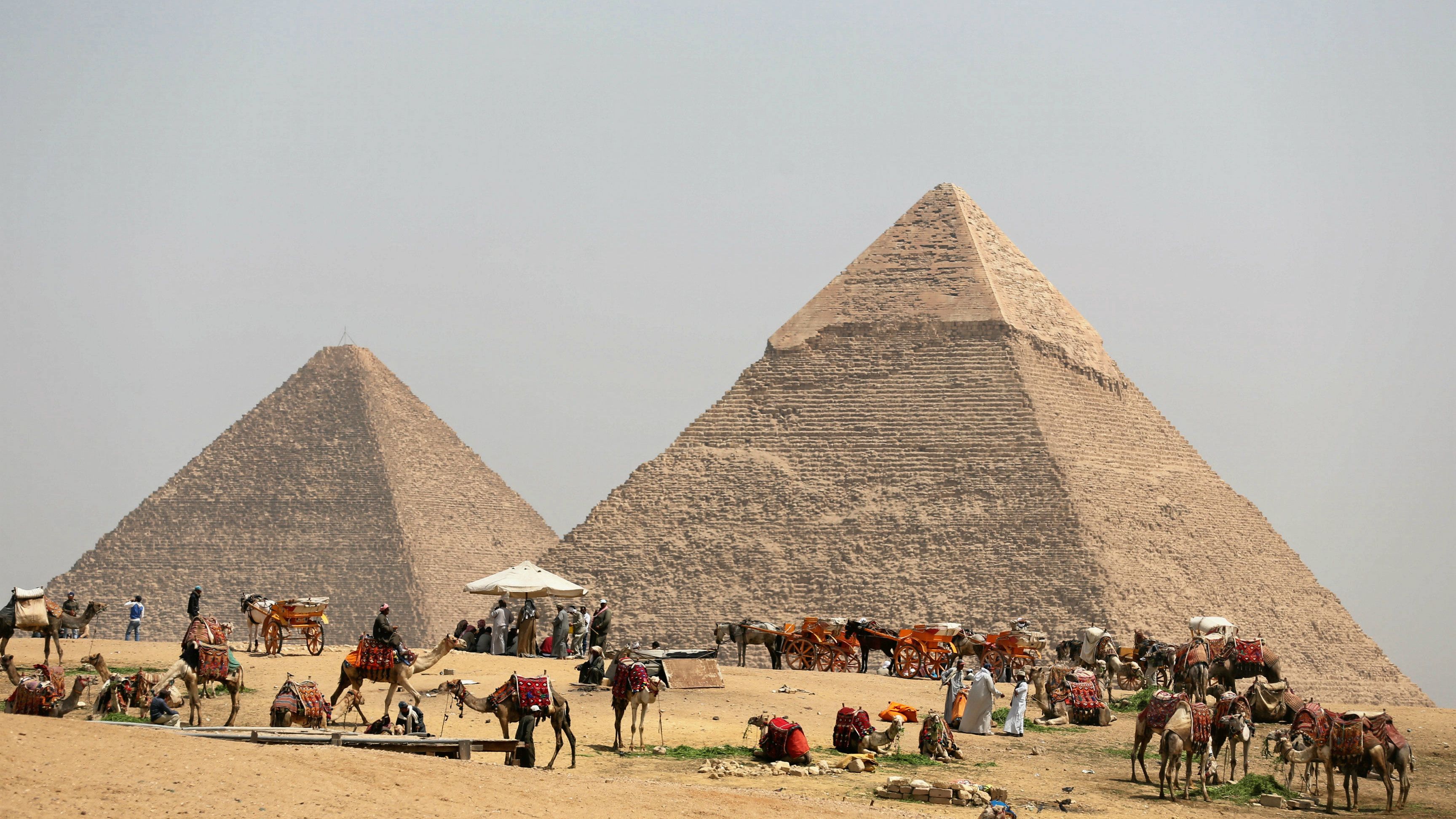 Wallpaper People on Beach Near Pyramid During Daytime, Background ...