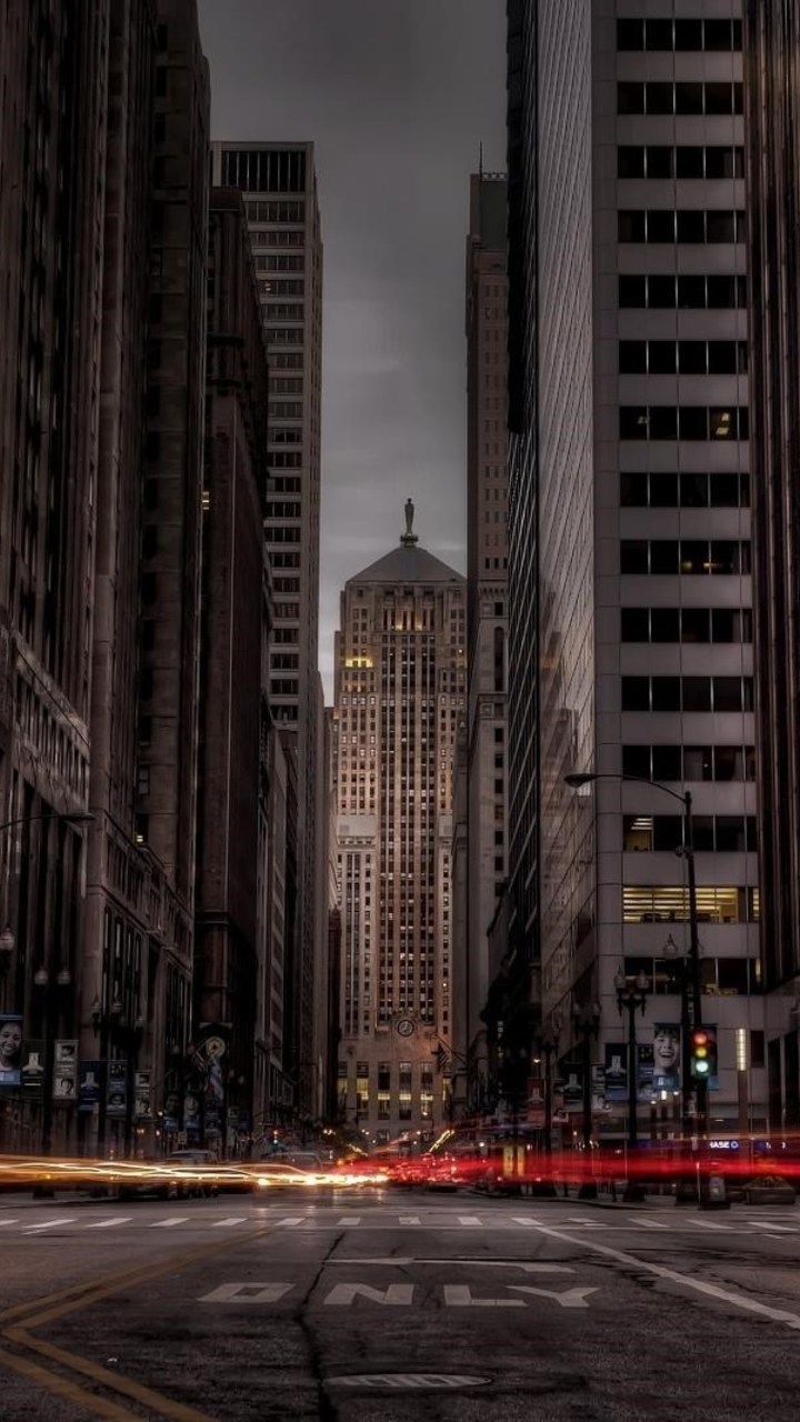 Wallpaper Street, City, Road, Building, Skyscraper, Background ...