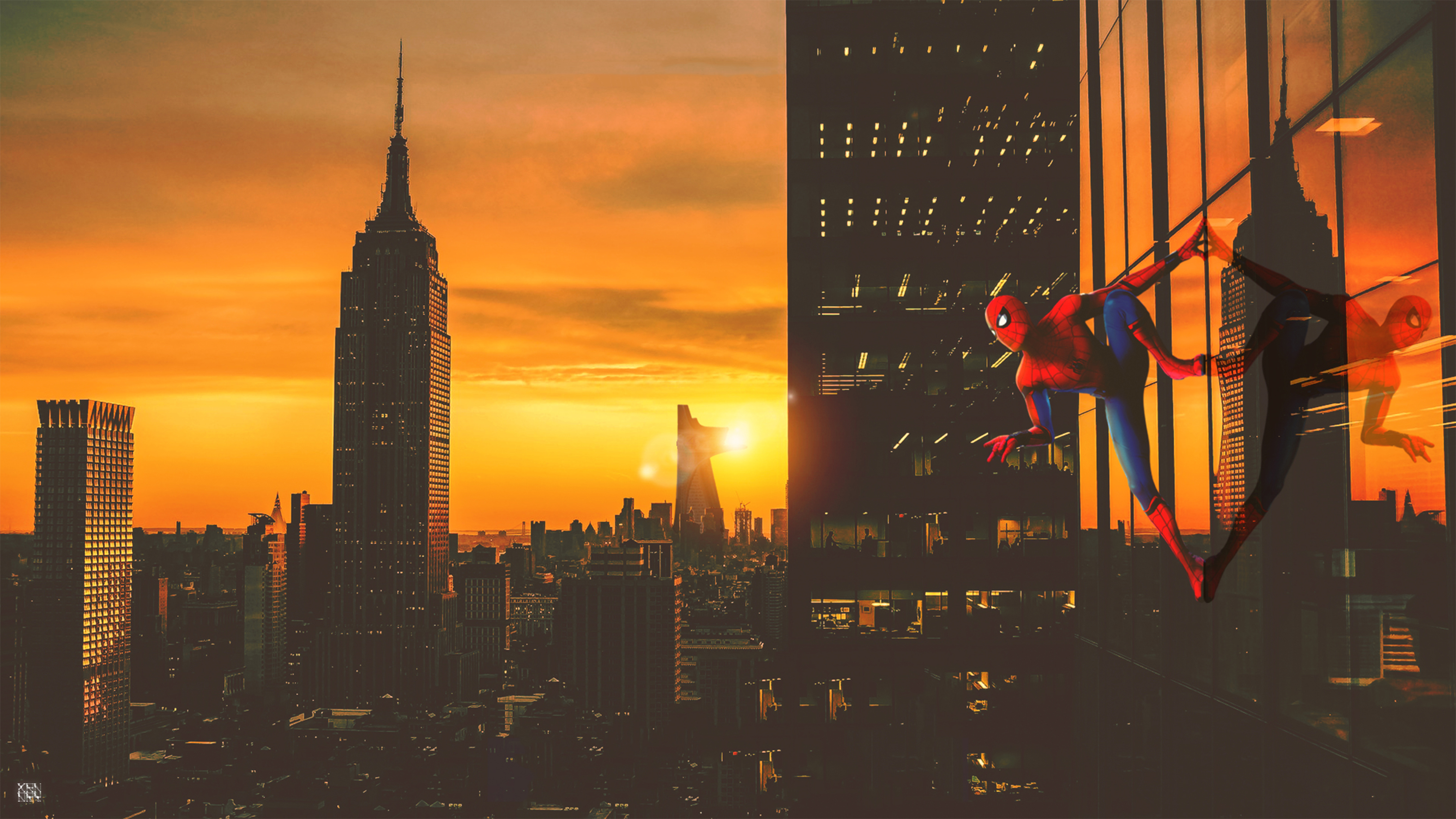 Wallpaper High Rise Buildings During Sunset, Background - Download Free ...