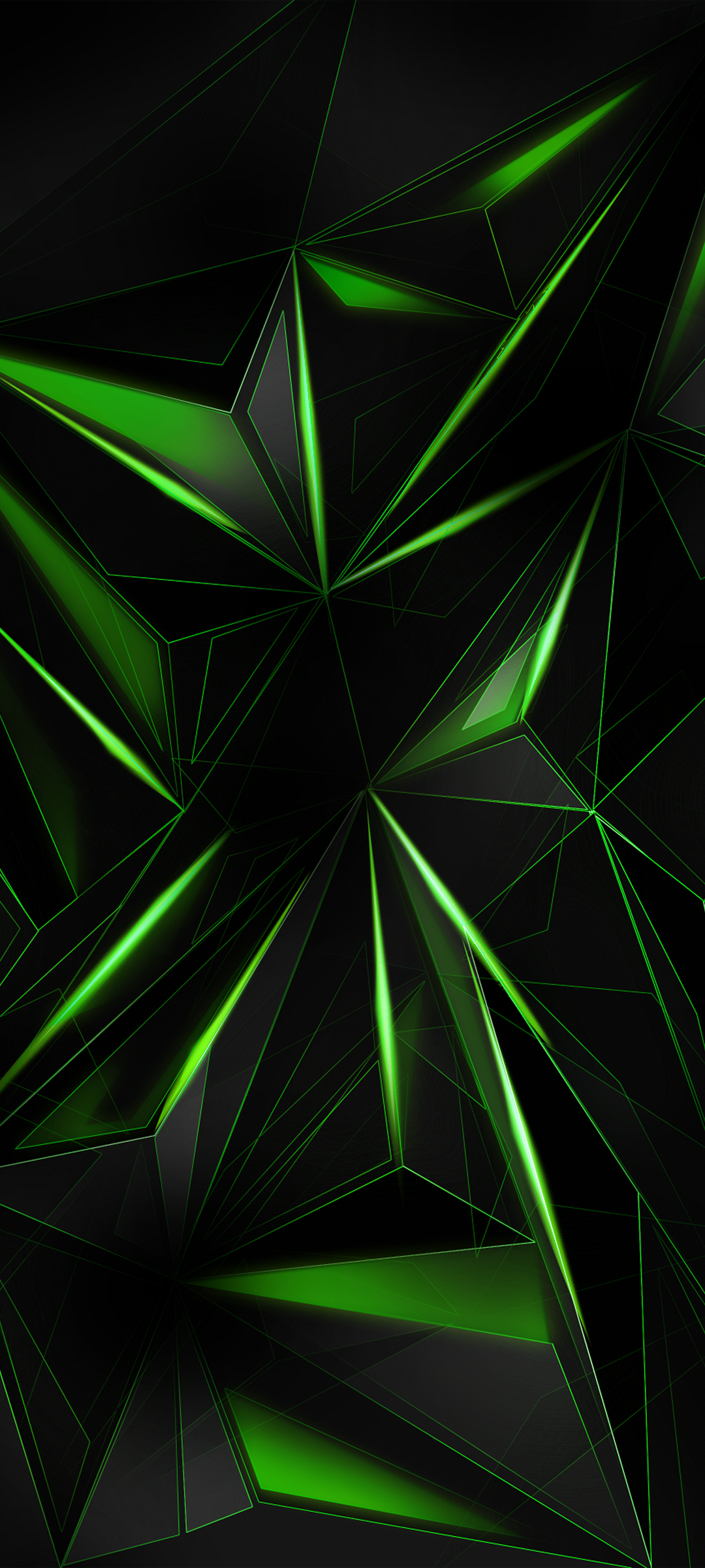 green triangle wallpaper