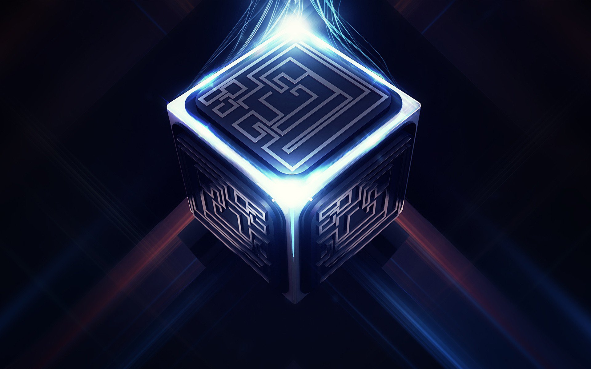 3 dimensional cube wallpaper