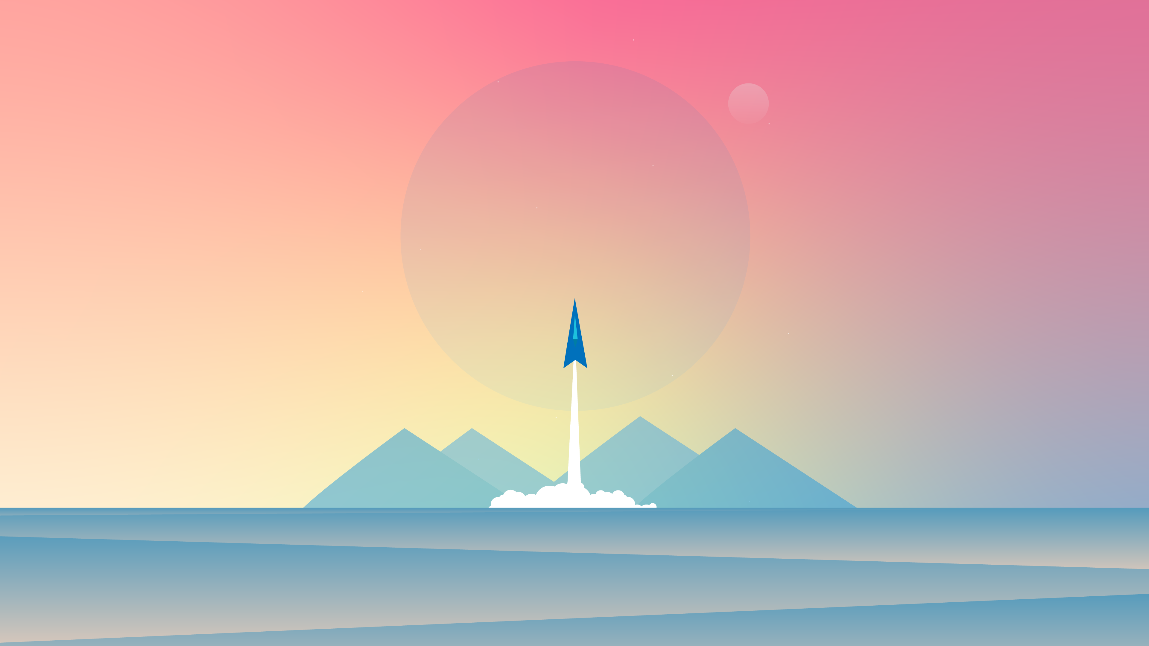 Wallpaper Rocket, Atmosphere, Landscape, Colorfulness, Horizon ...
