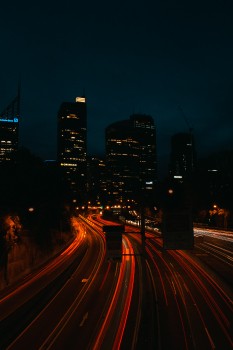 Wallpaper Time Lapse Photography of City During Night Time, Background ...