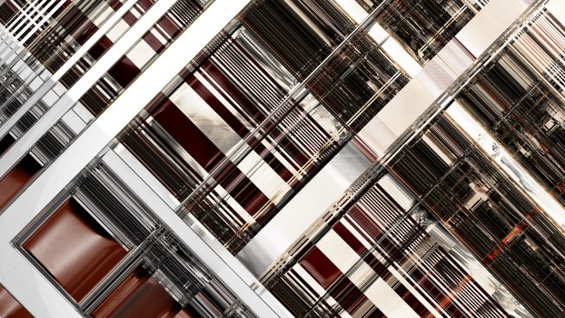 Wallpaper White and Red Concrete Building, Background - Download Free Image