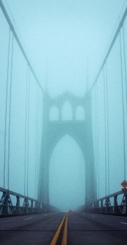 Wallpaper Blue Bridge Under Blue Sky, Background - Download Free Image