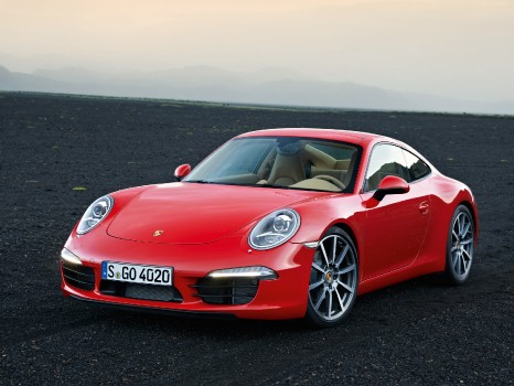 Wallpaper Red Ferrari 458 Italia on Road, Background - Download Free Image