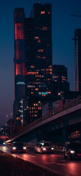 Wallpaper Skyscraper, Night, Building, Light, Infrastructure ...