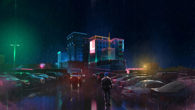 Wallpaper Man in Black Jacket and Black Pants Standing on Road During ...