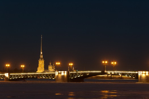 Wallpaper Lighted Bridge During Night Time, Background - Download Free ...