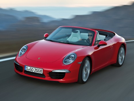 Wallpaper Red Ferrari 458 Italia on Road, Background - Download Free Image