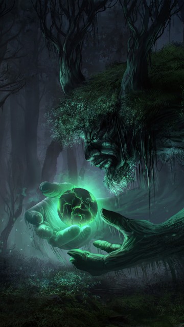 magic forest wallpaper iphone