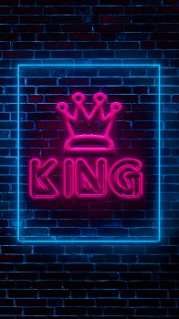 Wallpaper Neon King Logo, Neon Sign, Neon, Neon Lighting, Light ...